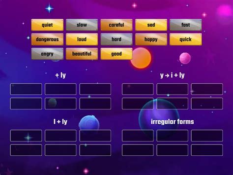 Adverbs Group Sort Adverbs Group Sort