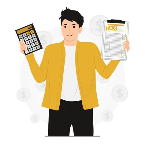 Premium Vector Flat Vector Paper Tax Filing Income Statement