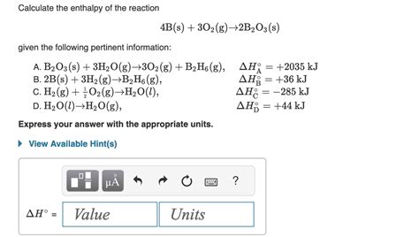 Solved Calculate The Enthalpy Of The Reaction NO G O Chegg