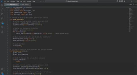 Jyothishree Murugesan On Linkedin Task3 Quizapplication Python Hunarintern