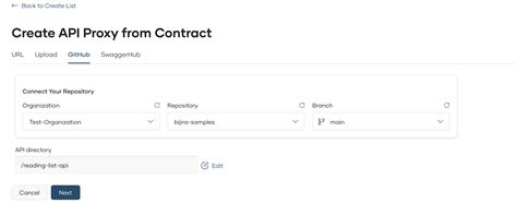 Bijira Documentation Import Api Contract From Github