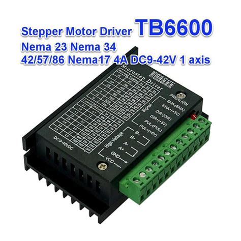 Tb6600 Tb 6600 Stepper Motor Driver Controller Dc 9 42v 4a For Cnc