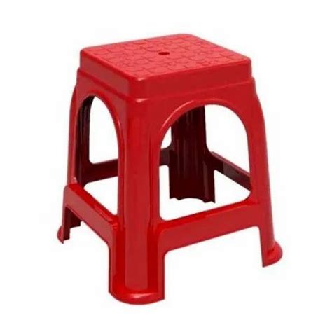 Red Plastic Stool At Rs 220 Garh Road Meerut Id 21637029230
