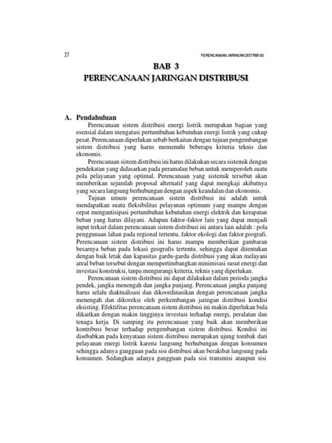 Handout Buku Sistem Distribusi Tenaga Listrik Bab 3 Pdf