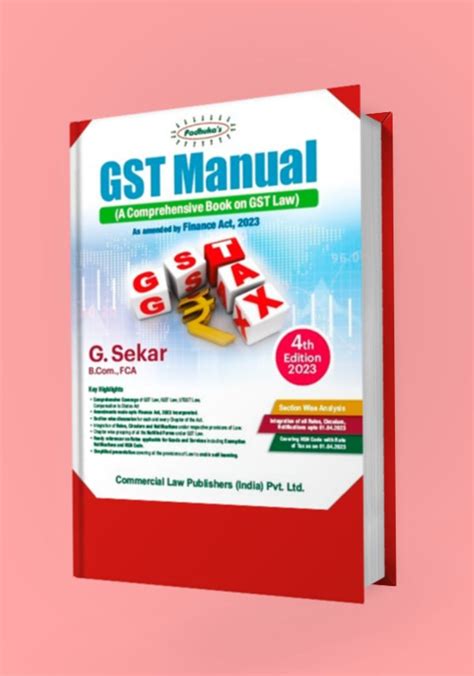 GST Manual A Comprehensive Book On GST Law