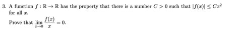 Solved A Function F RR Has The Property That There Is A Chegg
