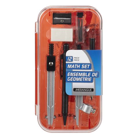Merangue Basic Math Set With Case 12 Pc Canadian Tire