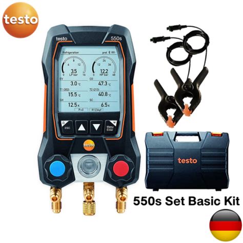 เกจวัดน้ำยาแอร์แบบดิจิตอล Testo 550s Set Basic Kit สำหรับงาน HVAC ...