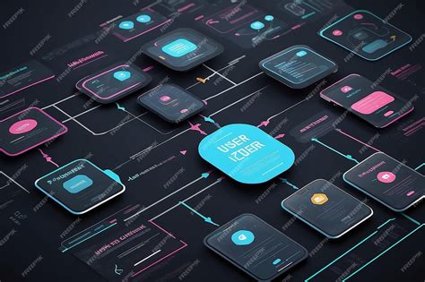 premium ai image ux ui flowchart application development prototype