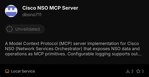 Cisco Nso Mcp Server Mcp Servers · Lobehub