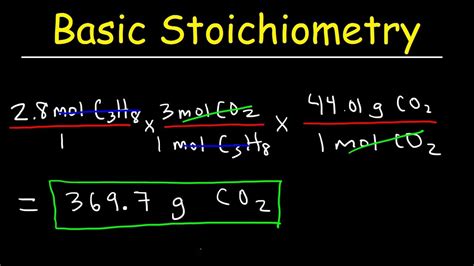 Stoichiometry Basic Introduction Mole To Mole Grams To Grams Mole Ratio Practice Problems