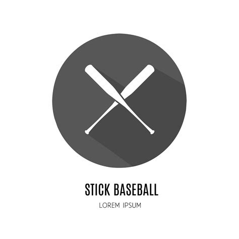 Baseball Icon Logo In Flat Logo For Business Stock Vector 21383276