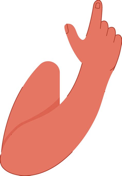 Index Finger Showing Hand Flat Vector Vector Art At Vecteezy
