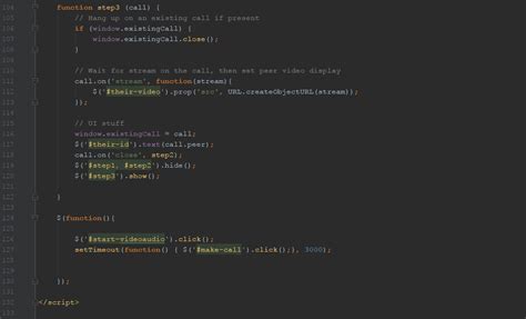 Javascript Java Script P2p Video Connect When I Open Full Screen See To My Screen Stack