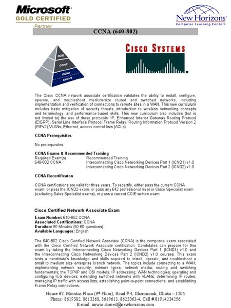 Mastering The Cisco Certified Network Associate Ccna Exam An In