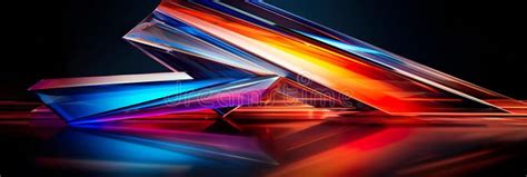 Abstract Composition Of Angular Geometric Forms And Lines Creating A Sense Of Movement And