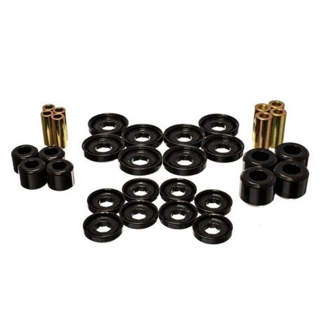 Energy Suspension Front Control Arm Bushing Set Black