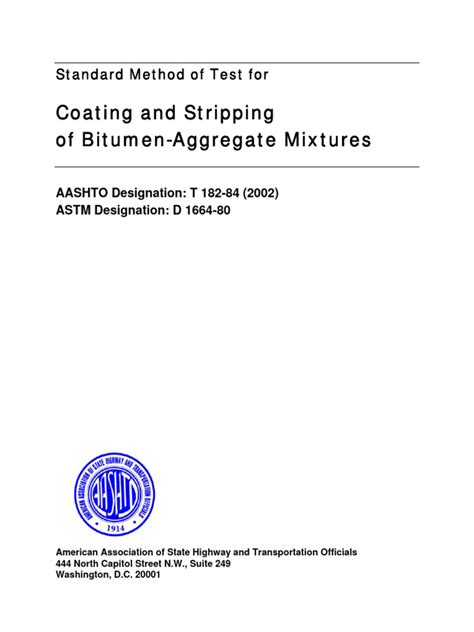 Aashto T 182 84 2002 Pdf Materials Chemistry