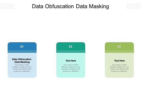 Data Obfuscation Data Masking Ppt Powerpoint Presentation Model Icons