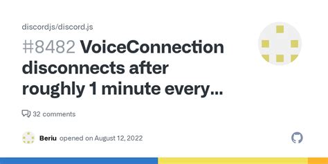 VoiceConnection Disconnects After Roughly Minute Every Time On WSL Issue Discordjs