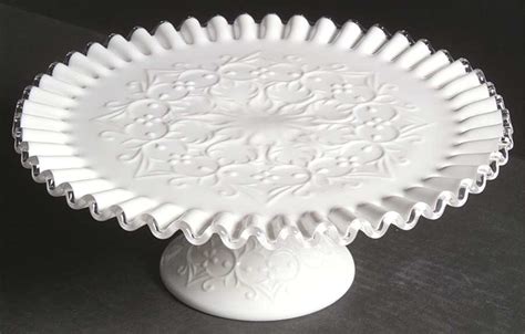 Silver Crest Spanish Lace Round Cake Stand By Fenton Replacements Ltd