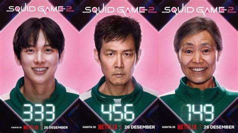 Netflix Rilis Poster Karakter Squid Game 2, Lengkap dengan Nomor Punggung dan Latar Belakang ...