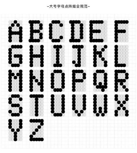 像素字体设计（英文字母及阿拉伯数字） 卡忞sama 站酷zcool