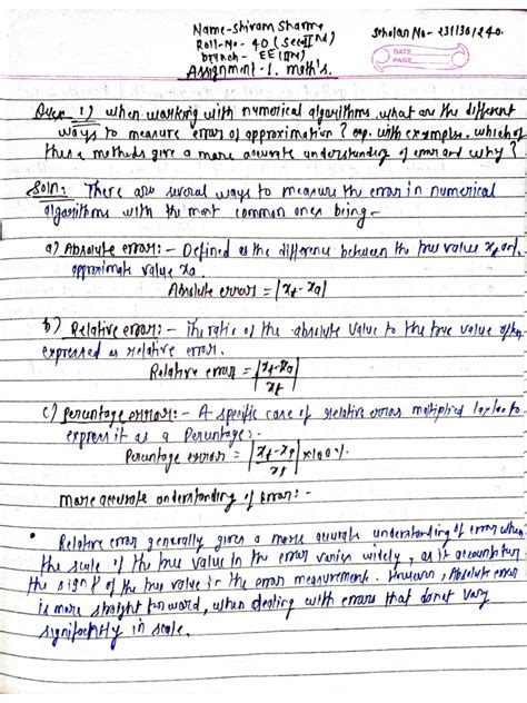 maths assignment 1 roll no 40 ee 2nd pdf