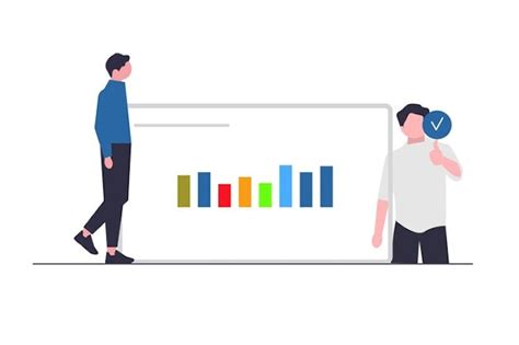 Colleagues Reviewing Colorful Data Visualization On Presentation Screen Jiffy Designs