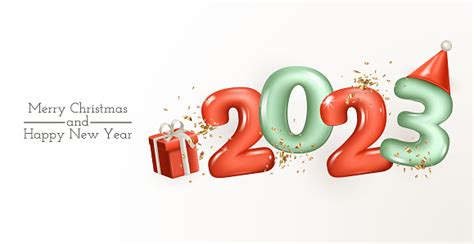 메리 크리스마스와 새해 복 많이 받으세요 밝은 배경에 고립 된 크리스마스 디자인을위한 사실적인 3d 트렌드 요소 휴일 배너 웹 포스터 인사말 카드 벡터 일러스트 레이 션