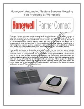 PPT Honeywell Automated System Sensors Keeping You Protected At Workplace PowerPoint