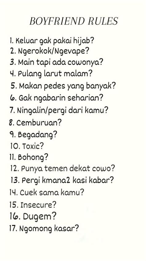 Boyfriend Rules Artofit