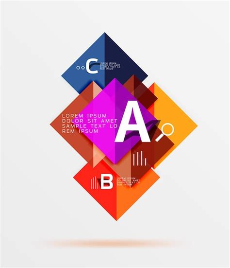 Premium Vector Square Geometric Abstract Background Vector Template Background For Workflow