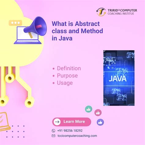 What Is Abstract Class And Method In Java By Tcci Computer Coaching