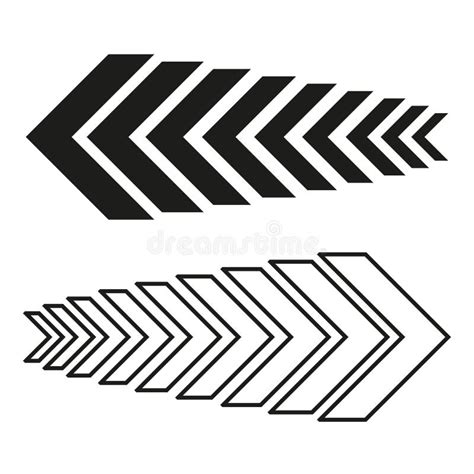 Arrow Chevron Icon Stock Illustration Illustration Of Effect 263109653