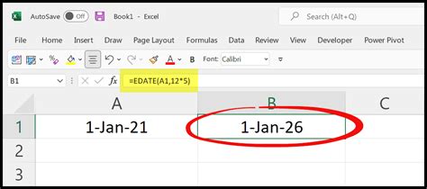How To Add Years To Date In Excel