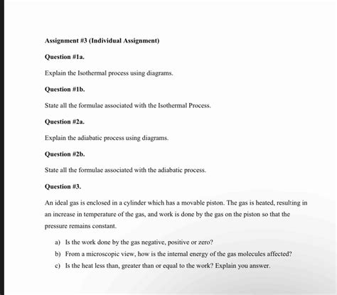 solved assignment 3 individual assignment question