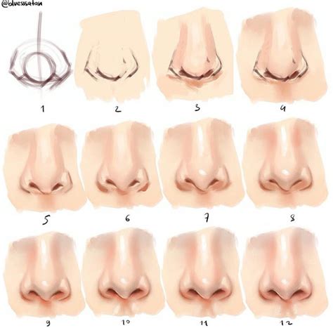Pin by Анна Кириенко on рисование Digital art tutorial Digital painting tutorials Nose drawing