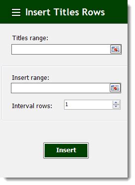 Excel Insert Title Rows Zbrainsoft