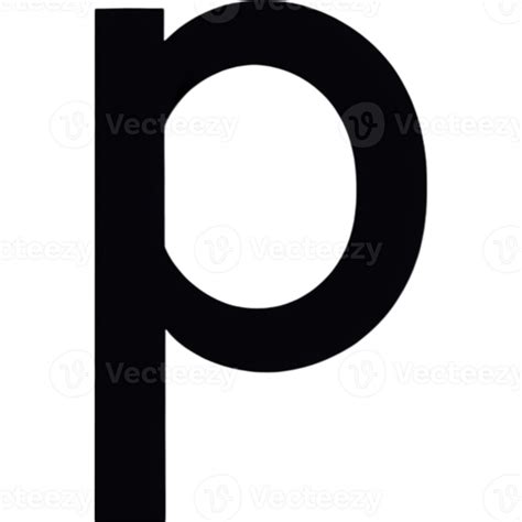 Bold Black Sans Serif Capital Letter P 54979215 Png