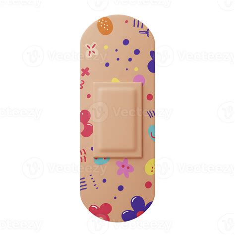 A Modern Colorful Bandage Design With Decorative Floral And Abstract