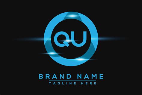 QU Blue Logo Design Vector Logo Design For Business 38016195 Vector Art At Vecteezy