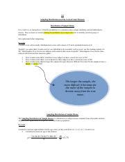 Understanding Sampling Distributions And Central Limit Theorem Course Hero