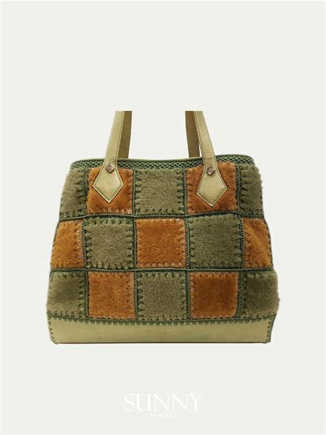 써니핸드메이드 퍼즐 그린 숄더백