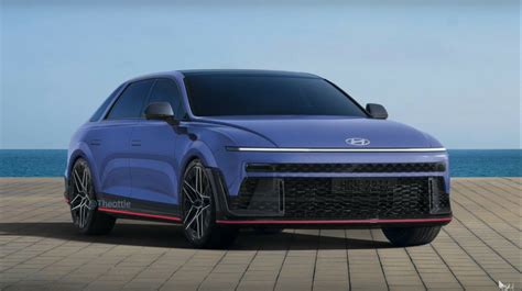 ‘푸른 차체 붉은색 포인트 고성능 그랜저n 예상도 더드라이브