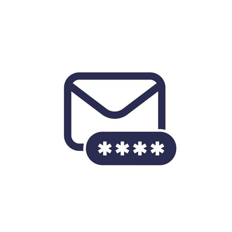 Email Icon With Password Vector 11819269 Vector Art At Vecteezy
