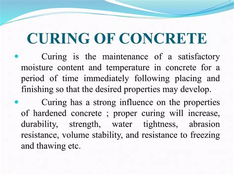 Self Curing Concrete Pptx