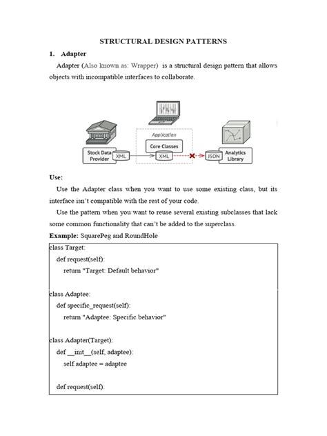 Overview Of Structural Design Patterns Pdf Class Computer
