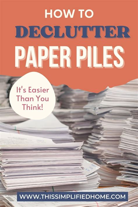 How To Declutter Paper At Home Artofit