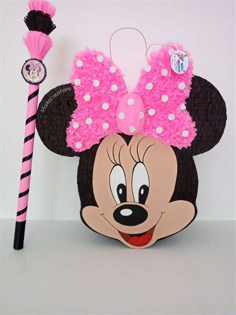 Piñata De Minnie Mouse Rosa Piñata De Minnie Piñatas De Minnie Mouse